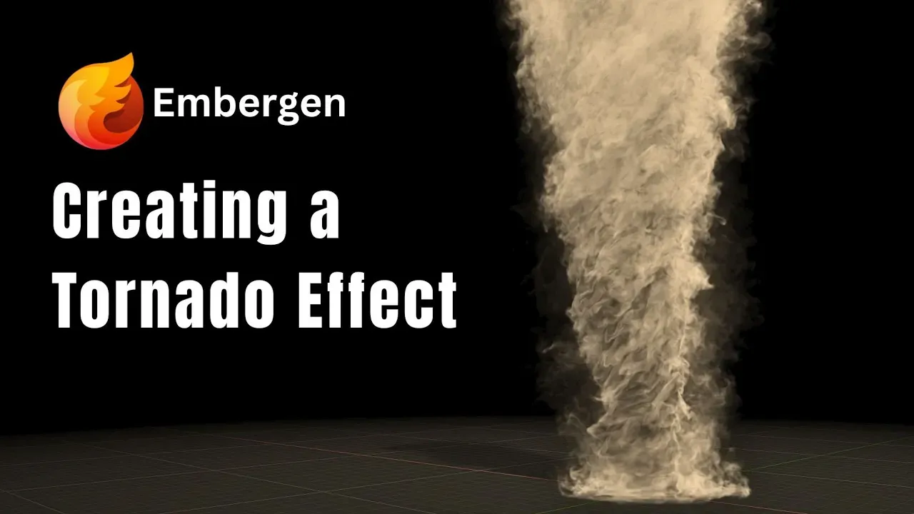 Insane Twister Simulation in Embergen | Realistic Tornado VFX Tutorial ...